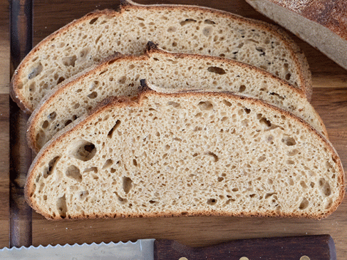 triple-slice-with-knife - Bread by the Hour